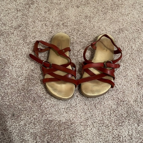 Shoes | Bass Sunjuns Leather Strappy Sandals | Poshmark